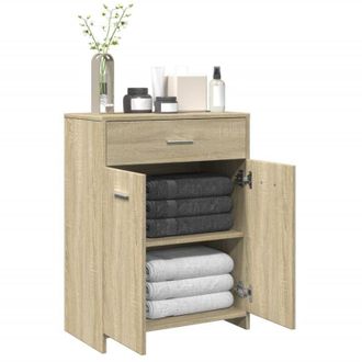 vidaXL Badezimmerschrank Sonoma-Eiche 60x33x80 cm Holzwerkstoff vidaXL
