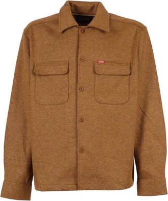 Deus Homme, Chemises, Brun, Taille: XL Clayton Wool Shirt