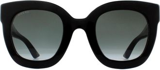 Gucci Lunettes De Soleil Gucci GG0208S 001 D&eacute;grad&eacute; Gris Noir