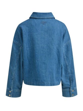 Smith & Soul Kurzjacke blau,Casual,Baumwolle,Unifarben,Umlegekragen,Lang,Gerade