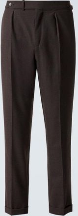 Dunhill Pantalon fusel&eacute; en laine et cachemire