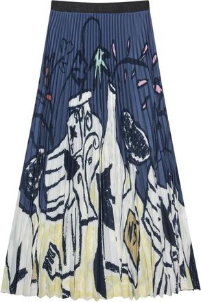 Munthe Femme, Jupes, Bleu, Taille: 42 FR Midi Skirts