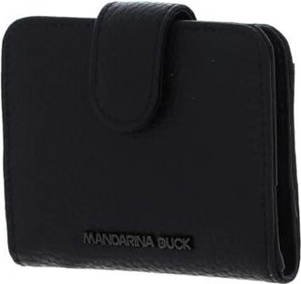 Mandarina Duck Mellow Leather Wallet, Accessoires de Voyage - Portefeuilles pour Femme, Noir, Taille Unique