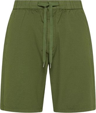 Sun 68 Homme, Shorts, Vert, Taille: L Shorts Coulisse Seersucker