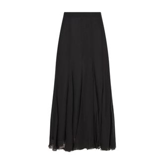 Chlo&eacute; Schwarzer Seiden- & Nylonrock - - Skirts - Damen - Schwarzk - M