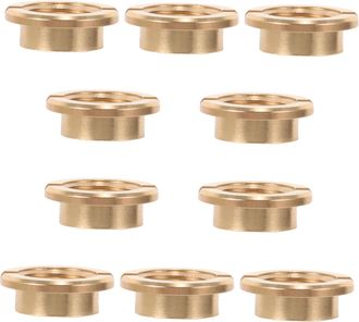 NUOBESTY 10 St&uuml;ck Quarzuhrwerkmuttern Versenkt 4mm Ger&auml;uscharm Metall Gold F&uuml;r Selbstgemacht Quarzuhren Reparatur Zubeh&ouml;r