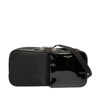 Saint Laurent Pre-owned Schultertasche aus Lacknylon - - Pre-owned - Damen - Schwarzk - ONE SIZE