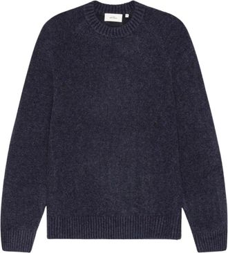 Les Deux Maille Col Rond Douce - Homme - Pulls - Bleu - Taille: S