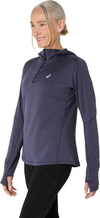 Asics Langarmshirt Asics Damen Langarmshirt Road Winter Hoodie