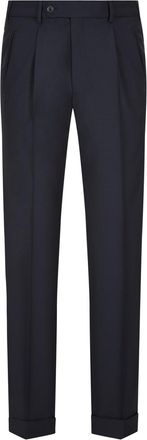 Hiltl Wollhose Milano U mit Stretchanteil und Bundfalte in