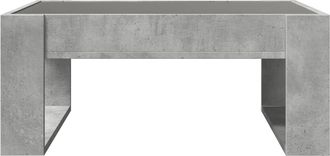 Generic Moderner Couchtisch mit LED-Licht, Glasplatte und MDF-Rahmen, Zeitgen&ouml;ssischer Wohnzimmer-Mitteltisch mit Stilvollen Beleuchteten Akzentm&ouml;beln (Betong