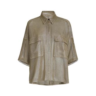 Brunello Cucinelli Damen, Blusen & Hemden, Gr&uuml;n, SGr&ouml;&szlig;e