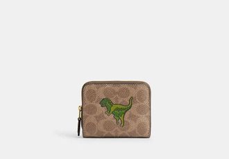 Coach Essential Faltportemonnaie aus Signature-Canvas mit Rexy-Print