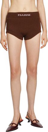 Marni Wool Cashmere Logo Briefs