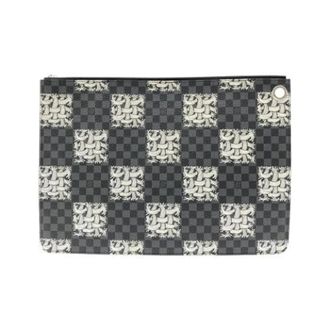 Louis Vuitton Pre-owned Pochette Jour GM Damier Graphite Pouch - - Pre-owned - Damen - Schwarzk - ONE SIZE