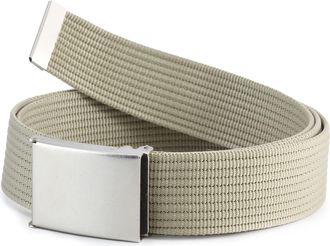 Ladeheid Herren G&uuml;rtel m&auml;nnlich Stoffg&uuml;rtel Sackleinen P90 (Beige, 180 cm x 4 cm)