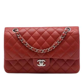 Chanel Pre-owned Sac Bandouli&egrave;re Classique Double Flap - Femme - Pre-owned - Rouge - Taille: ONE Size