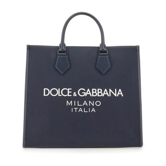 Dolce & Gabbana Gro&szlig;e Nylon Shopper Tasche - - Bags - Herren - Blau - ONE SIZE