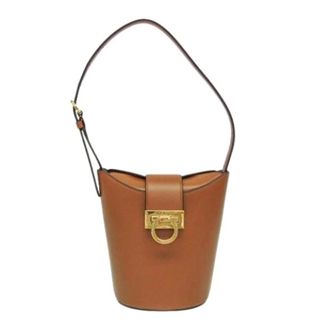 Ferragamo Pre-owned Trifoglio Bucket Dh-21 1194 - Femme - Pre-owned - Brun - Taille: ONE Size
