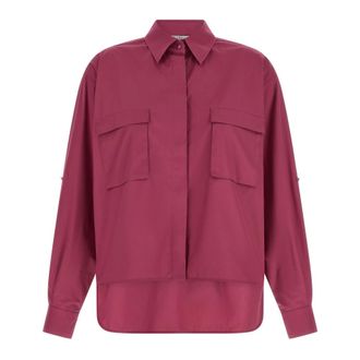 Max Mara MxmTenue Baumwollpopeline-Hemd - - Blouses & Shirts - Damen - Rosa - L