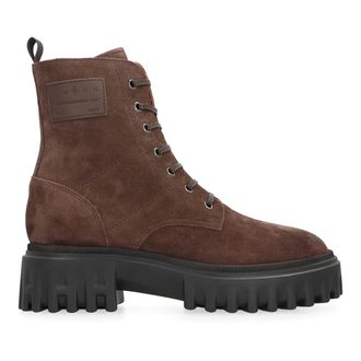 Hogan Femme, Chaussures, Brun, Taille: 39 EU H700 Combat Bottes