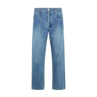 Jil Sander Homme, Jeans, Bleu, Taille: W31 Jean en Denim avec Fermeture Boutonn&eacute;e