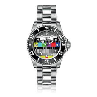 Invicta Homme, Accessoires, Gris, Taille: ONE Size Pop Art Bold Sport Round Watch