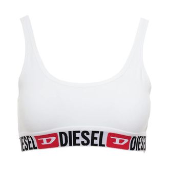 Diesel Femme, Tops, Blanc, Taille: 38 FR Ufsb-Oriba Cropped Sleeveless Top