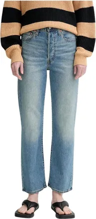Levi's Femme, Jeans, Bleu, Taille: W28 L27 Ribcage Straight Ankle