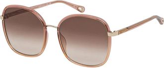 Chlo&eacute; Lunettes de soleil Franky - Femme - Accessoires - Rose - Taille: 59 MM