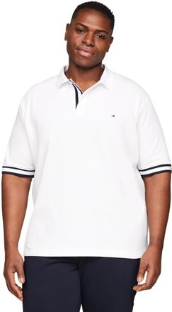 Tommy Hilfiger Herren Poloshirt Kurzarm Plus Slim Fit, Wei&szlig; (White), XXL