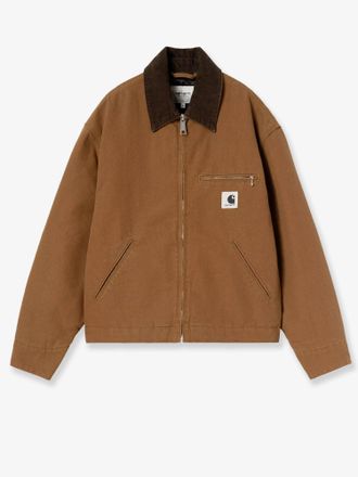 Carhartt Work in Progress Detroit canvas jacket with front logo patch - CARHARTT WIP - gender_Woman