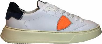 Philippe Model Homme, Chaussures, Blanc, Taille: 42 EU Baskets en Daim