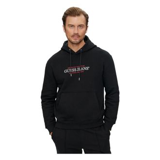 Guess Homme, Sweatshirts et sweats &agrave; capuche, Noir, Taille: XL SweaT-shirts Mode Homme Tradition Am&eacute;ricaine