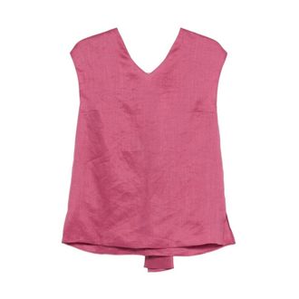 Max Mara Ramie Canvas Bluse - - Blouses & Shirts - Damen - Rosa - S