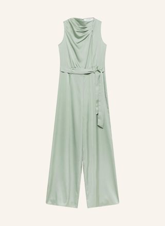 Comma Comma Jumpsuit Aus Satin gruen