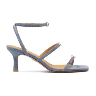Kazar Denim-Stoff-Sandalen mit niedrigem Absatz - - Shoes - Damen - Blau - 37 EU