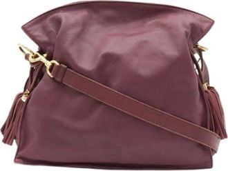 Loewe Sac port&eacute; &eacute;paule Pre-owned Pochette - Femme - Pre-owned - Violet - Taille: ONE Size