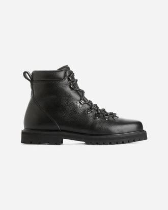 Arket Wanderstiefel Aus Leder -Schwarz