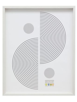 Deknudt Frames Bilderrahmen - Holz-Finish Wei&szlig; - schlicht - Holz FSC Mix - f&uuml;r Format 30 x 45 cm - zum Aufh&auml;ngen