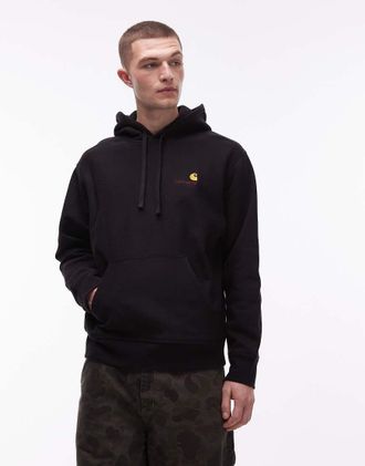 Carhartt Work in Progress American Script - Sweat &agrave; capuche - Noir