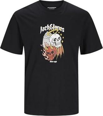 Jack & Jones Jack & Jones Jorseven T-Shirt SS Crew Neck Sn, Noir, S