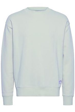 Solid Sweat-Shirt Basique à col Rond pour Homme - Sweat-Shirt Simple, Coupe Classique, Polyvalent pour Le Quotidien et Les Loisirs