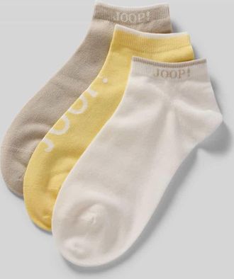 Joop Sneakersocken mit Label-Details im 3er-Pack