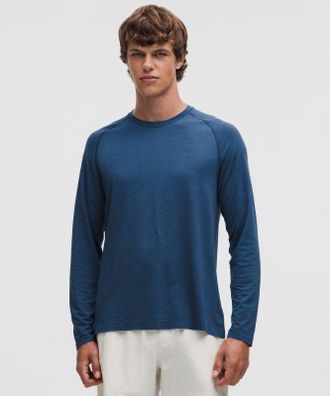 lululemon Haut manches longues Metal Vent Tech pour Hommes - Bleu - Taille XL