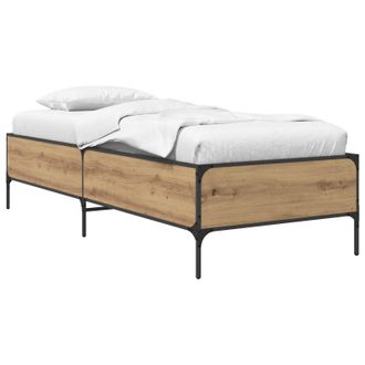 vidaXL Struttura Del Letto Rovere Artigianale 80 X 200 Cm Vidaxl