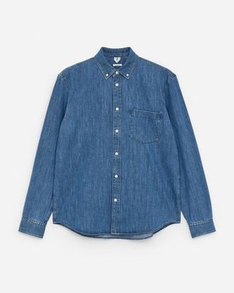Arket Jeanshemd Mit Normaler Passform -Blau