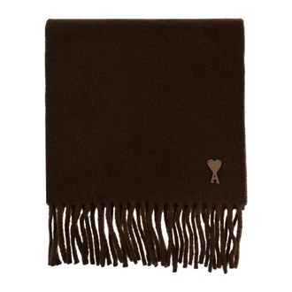 Ami Wollschal mit Ami de Coeur Patch - - Accessories - unisex - Braun - ONE SIZE