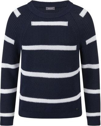 Basler Rundhals-Pullover BASLER blau