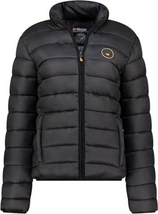 Geographical Norway ATIKAMAP Femme - Doudoune L&eacute;g&egrave;re Matelass&eacute;e Mi-Saison - Blouson Chaud Daily Wear - Veste Outdoor Coupe-Vent avec Capuche Amovible - Style Urbain Autom